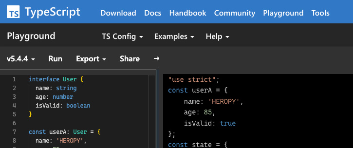 한눈에 보는 타입스크립트 | HEROPY.DEV